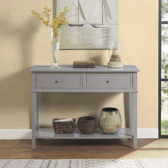 Franklin Wooden Console Table In Grey – Price Crash Furniture